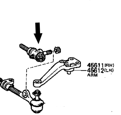 Genuine Toyota END SUB-ASSY 45044-69055