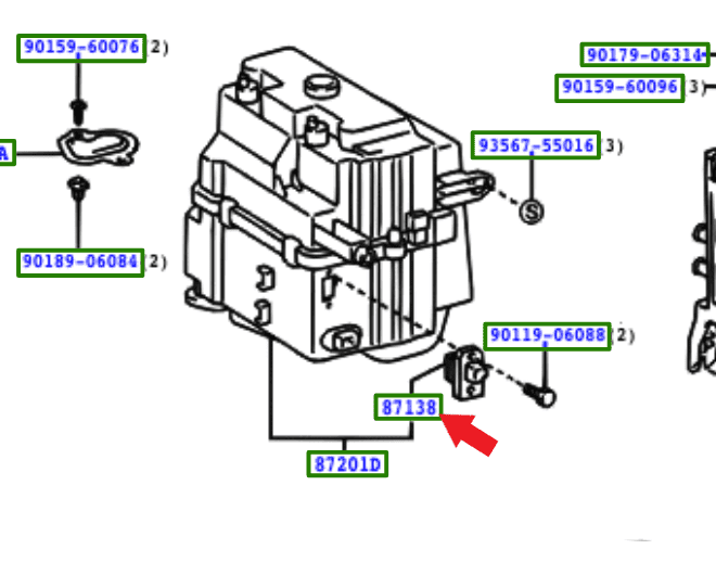 Genuine Toyota Heater Blower Resistor 87138-26050