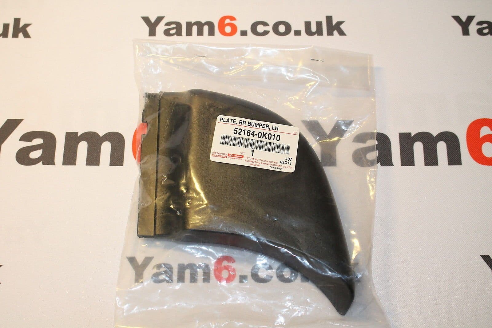 Genuine Toyota Hilux Rear Plastic Bumper Plate LH 52164-0K010 521640k010