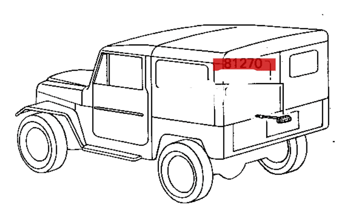 Genuine Toyota LAMP LICENCE 81270-60020