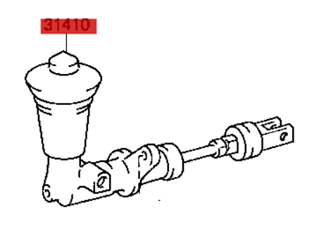 Genuine Toyota Land Cruiser CYLINDER SUB-ASSY 31401-60022