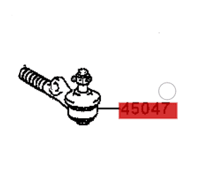 Genuine Toyota Land Cruiser END SUB-ASSY TIE 45047-69085