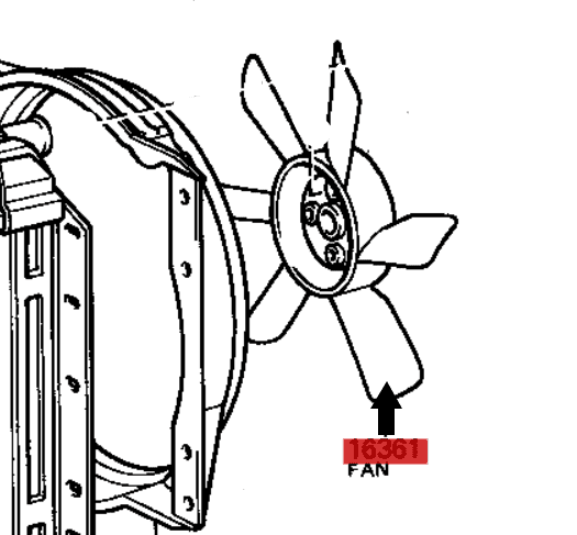 Genuine Toyota Land Cruiser FAN 16361-61020