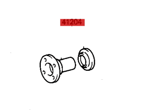 Genuine Toyota Land Cruiser FLANGE SUB-ASSY 41204-60030