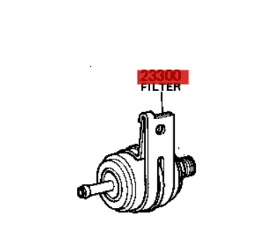 Genuine Toyota Land Cruiser FUEL FILTER 23030-24011