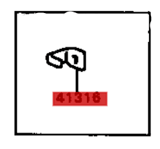 Genuine Toyota Land Cruiser LOCK 41316-35010