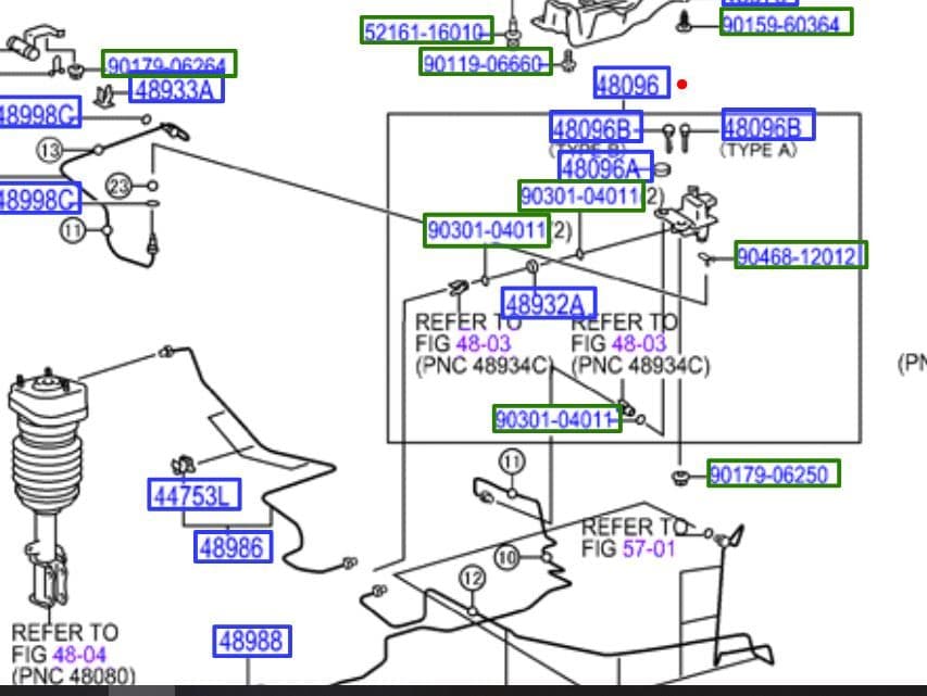 Genuine Toyota Lexus Height Control Valve Sub Assy 48096-48010 4809648010