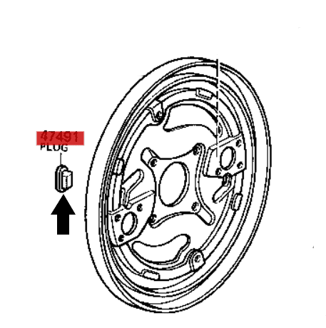 Genuine Toyota PLUG 47491-20020