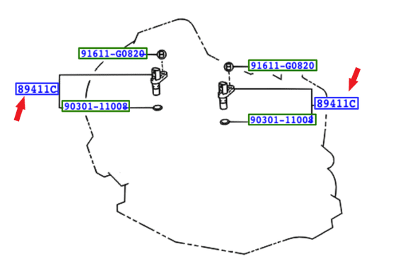 Genuine Toyota Speed Sensor 89413-24010