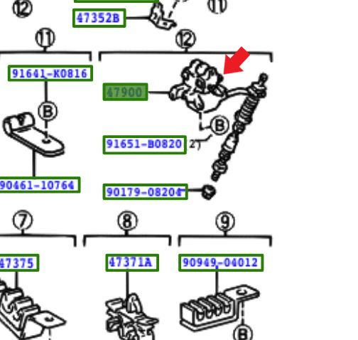 Genuine Toyota Valve Assy Load Sensing W/Spring 47900-26502