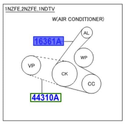 Genuine Toyota Vee Belt 90916-02718