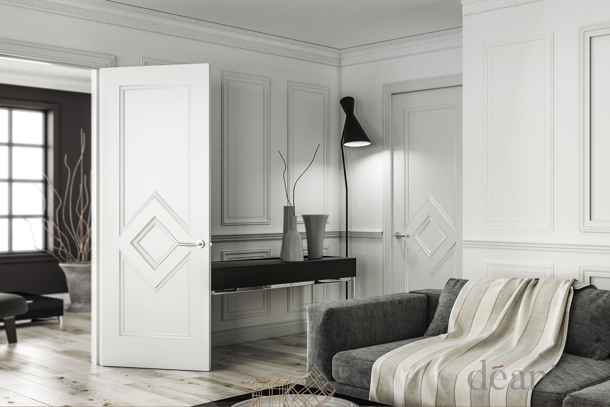 Ascot White Primed Fire Door