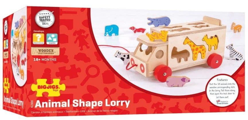 Bigjigs - Animal Shape Lorry