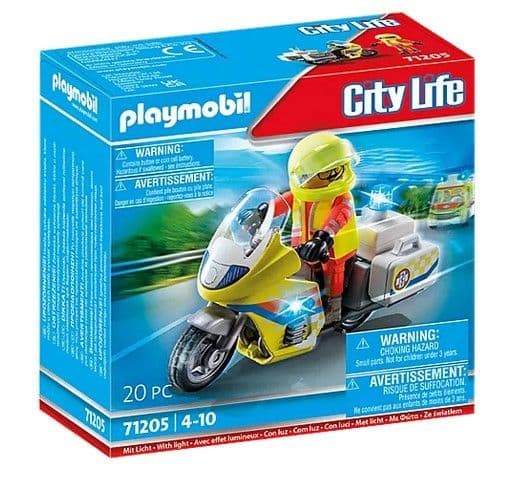 Rescue Motorcycle with Flashing Light 71205