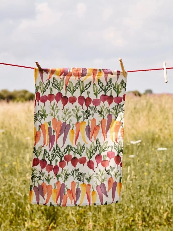 Tea Towel - Carrots and Beets