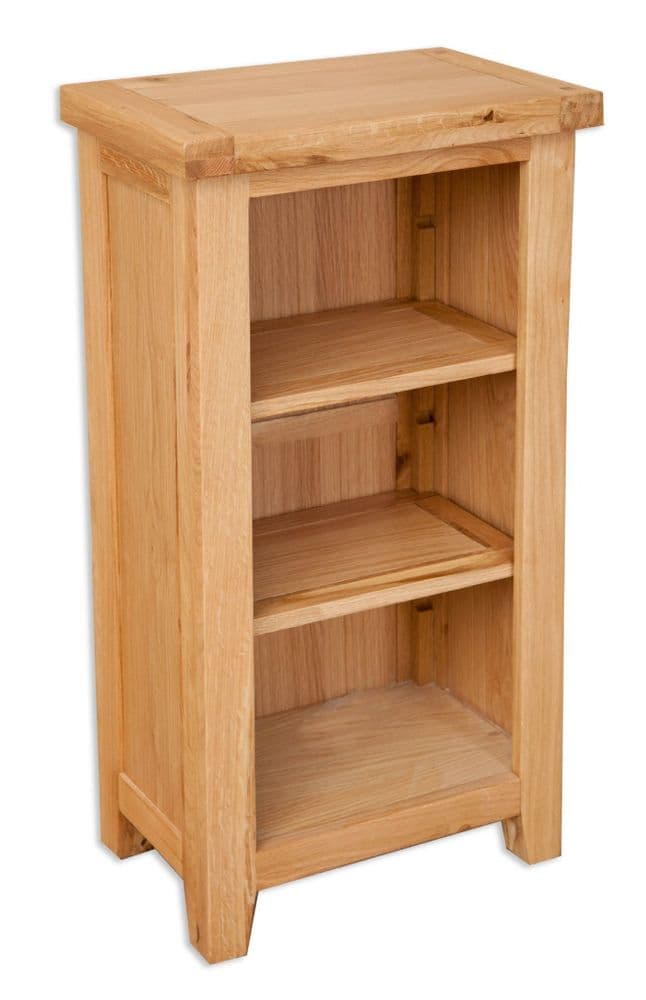 Melbourne Natural Oak Small Bookcase / DVD Rack
