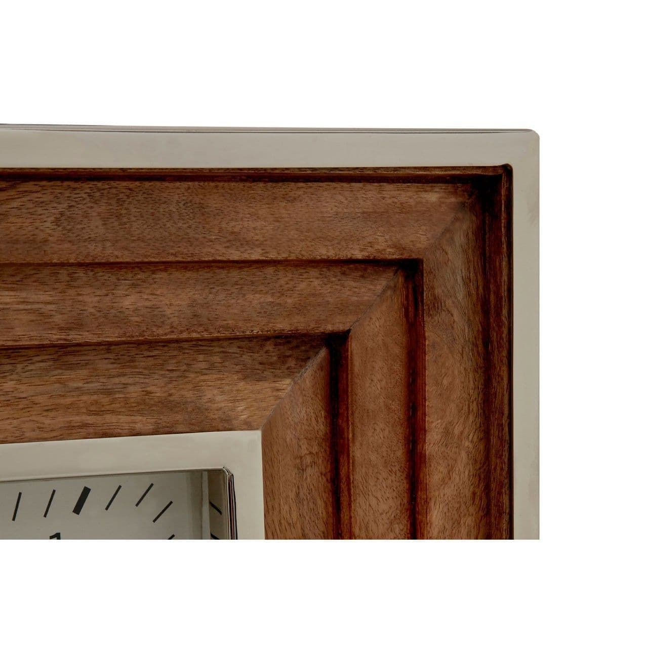 Regal Nickle Mantle Clock - Large