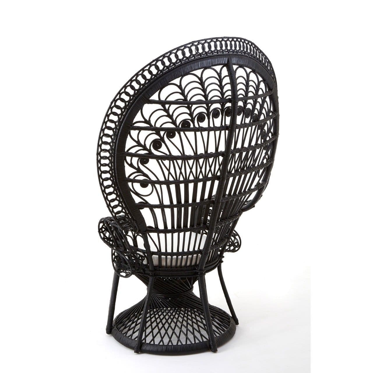 Savanna Black Peacock Chair