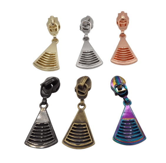 5 Zipper Pull - Fan Shaped