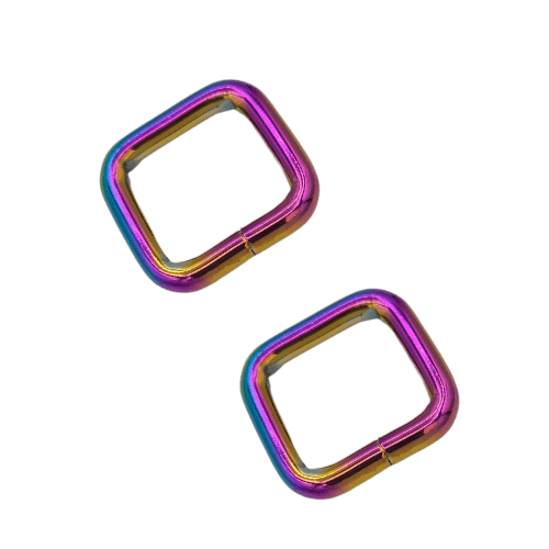 20mm Rainbow Rectangular Rings