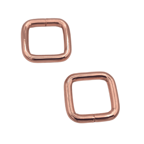 20mm Rose Gold Rectangular Rings