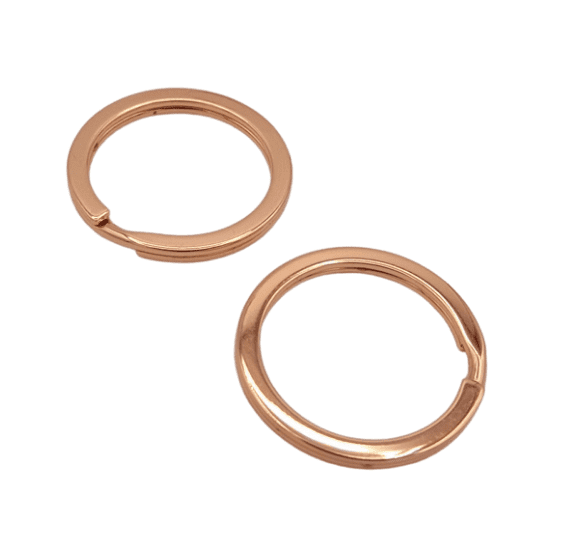 25mm Rose Gold Split Ring