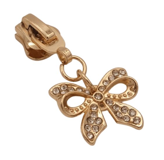 Crystal Bow Zip Puller- 5