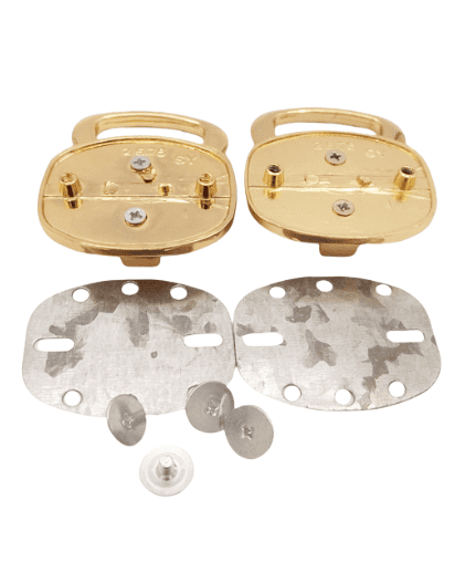 Gold Square Strap Connectors