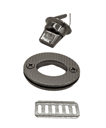 Oval Turn Lock - Gunmetal