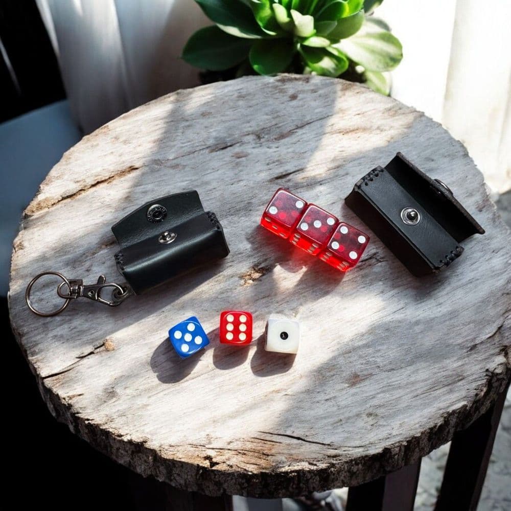 Leather Dice Case for 16mm or 19mm