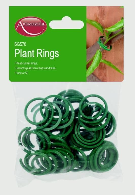 Ambassador Plastic Plant Rings- Pack 50