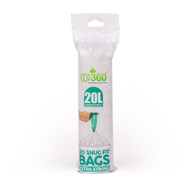 Eco360 Bin Liners 20L Pack 20