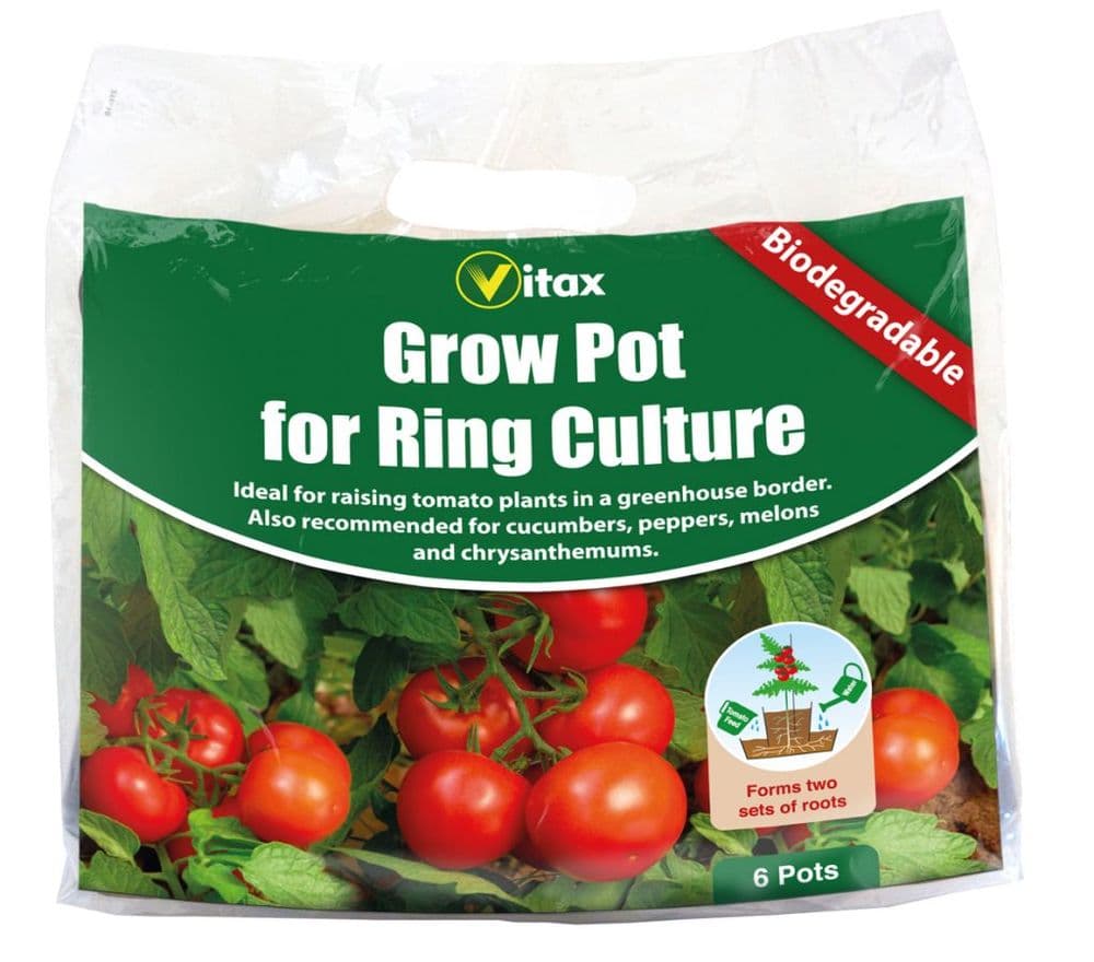 Vitax Grow Pots For Ring Culture - Pack 6