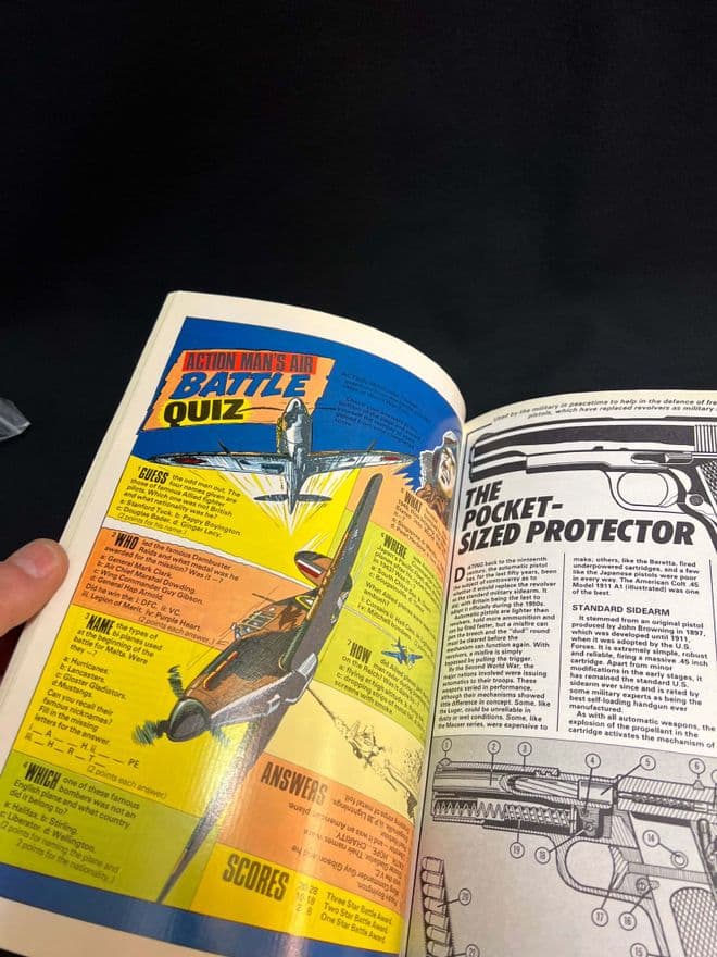 VINTAGE ACTION MAN - ANNUAL 1985 not perfect