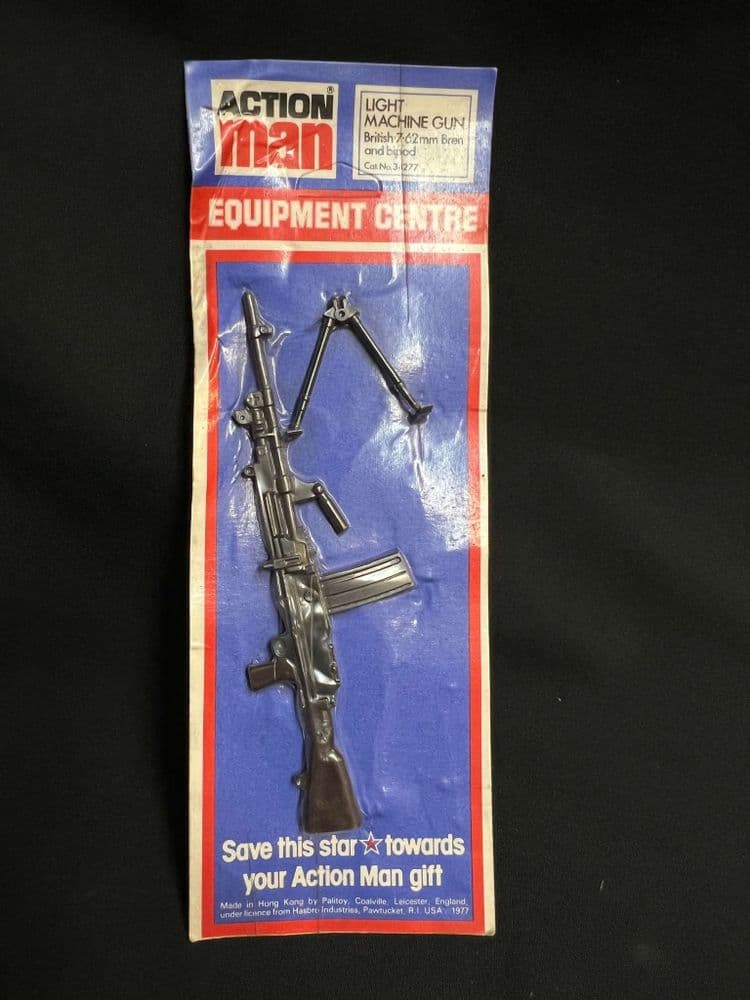VINTAGE ACTION MAN - Equipment Centre - Bren Gun with Bipod