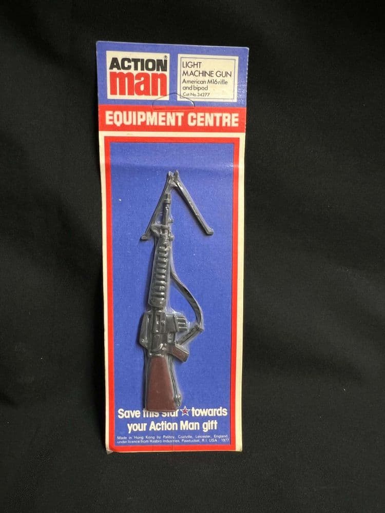 Vintage Original Action Man - Light Machine Gun - American M16 Rifle ...