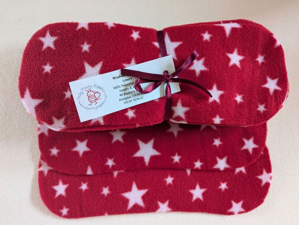 Polar Fleece liners pk15 Red Star Design Hourglass/Rectangle