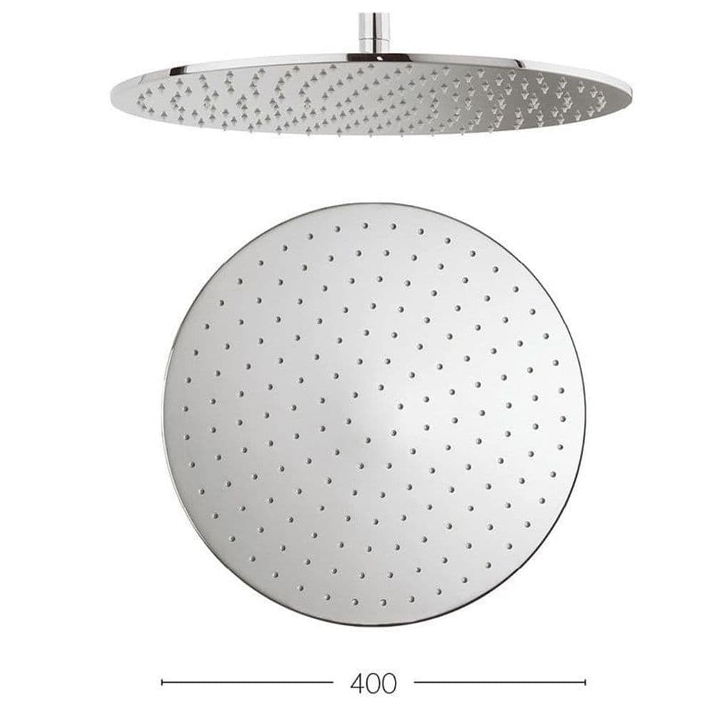 Crosswater Contour 400mm Fixed Shower Head Chrome FH617C