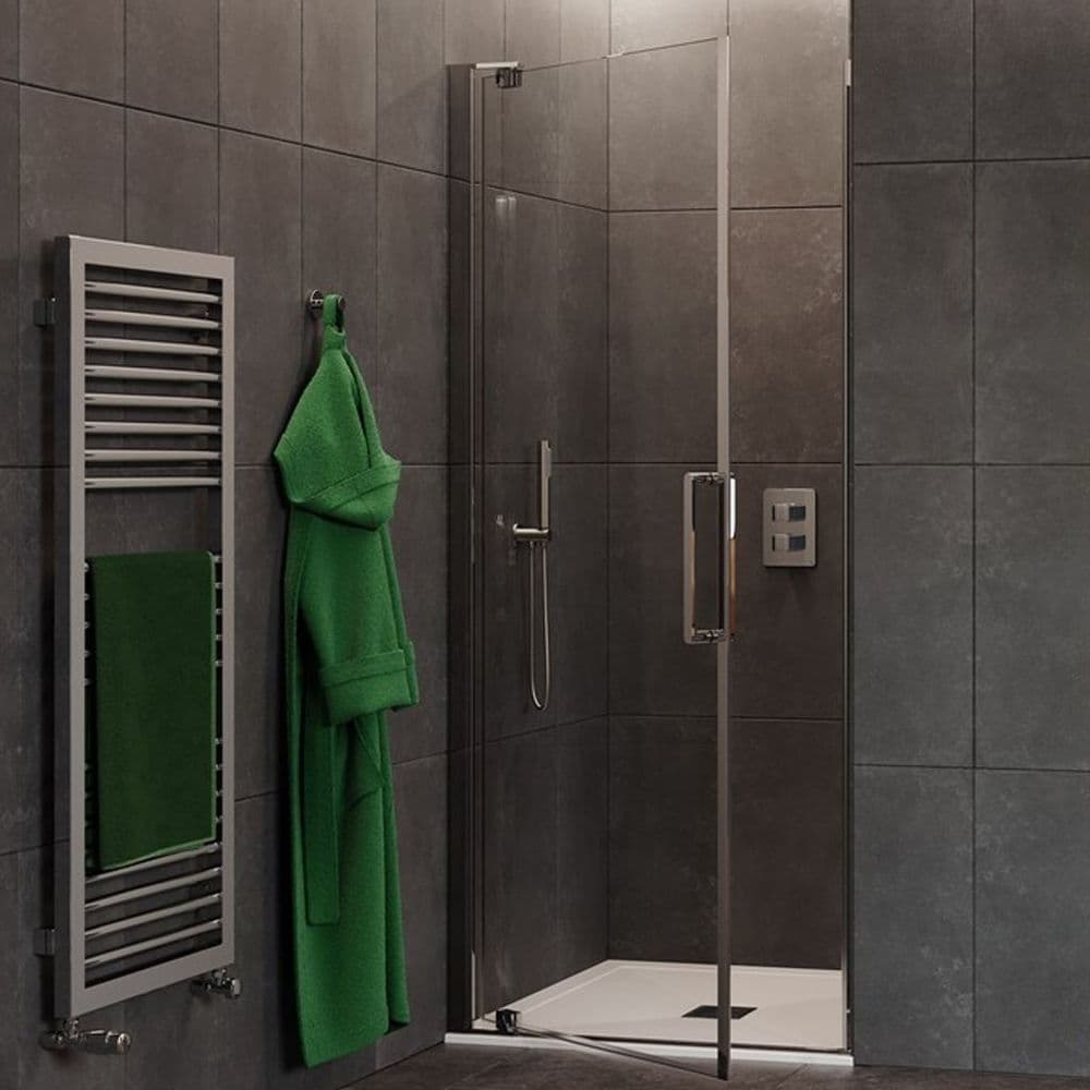 Crosswater Simpsons Optix 10 Pivot Door 900mm Silver/Clear - OXWPSC0900
