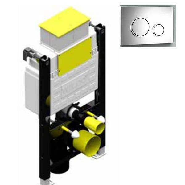 Fluidmaster Aquafit Wall Mounted WC Frame 0 78m System With Circle ...