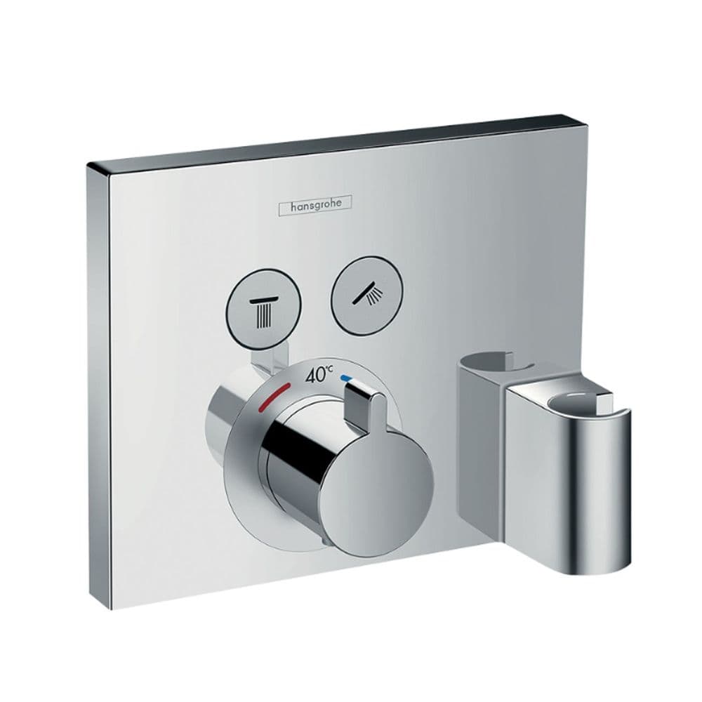 Hansgrohe ShowerSelect Thermo Mixer 2 Outlets With Hose Connection ...
