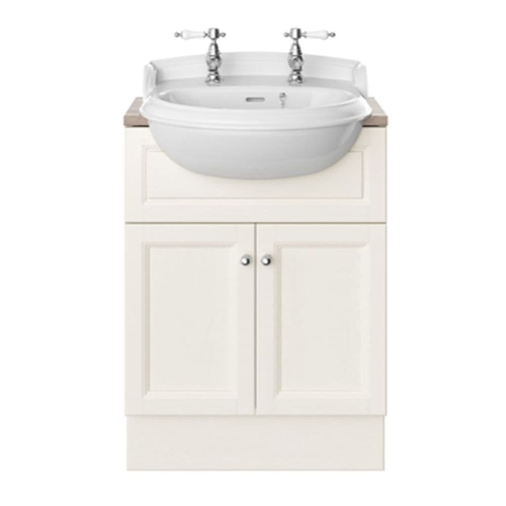 Heritage Caversham 600mm Vanity Unit - Ivory Lace - FFIVLVAN600