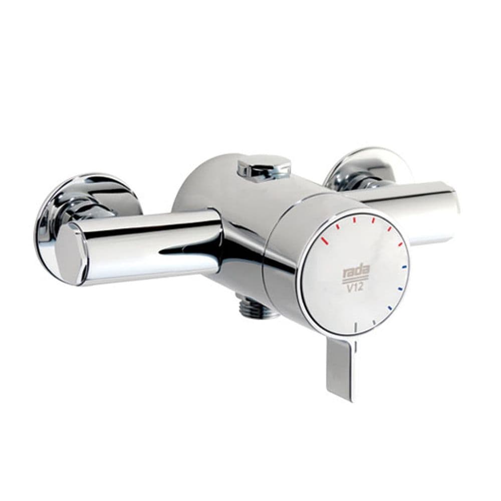 Mira Rada V12 Exposed Thermostatic Shower Valve Chrome 1 1651 001