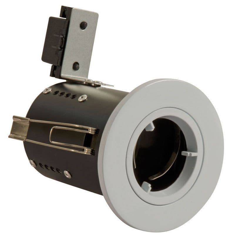 Red Arrow ShowerLight Fire Rated Diecast Downlight GU10 White FGFWDC