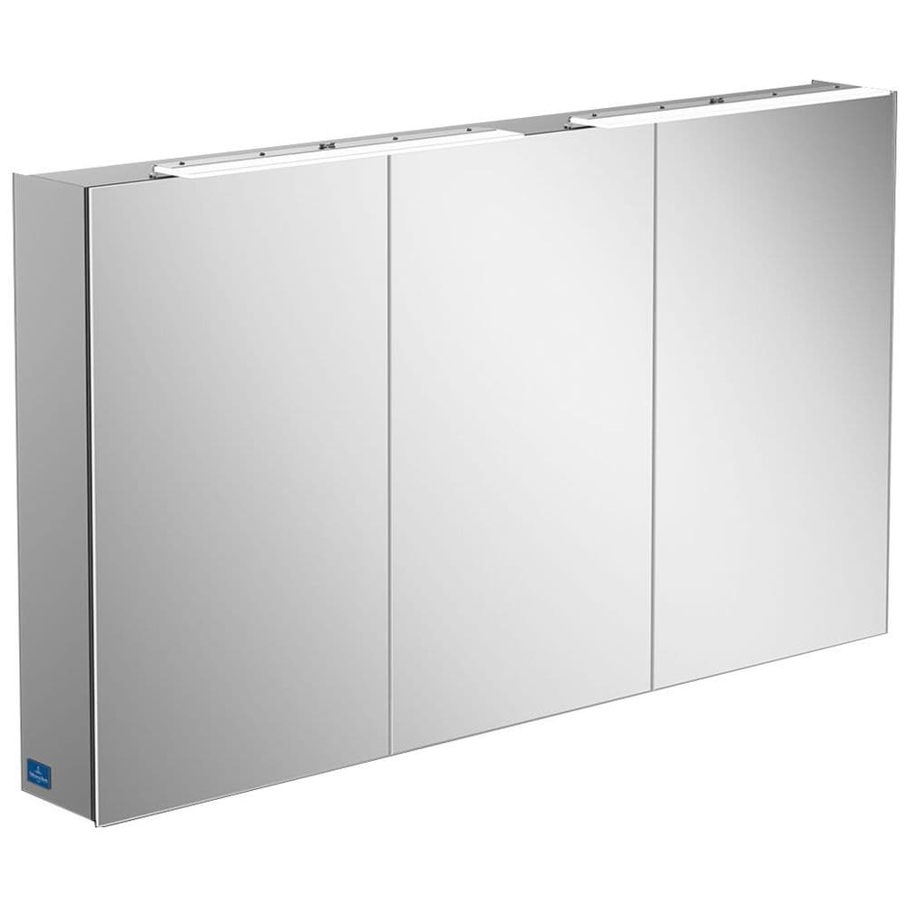 Villeroy & Boch One Surface Mounted 1307mm Illuminated Mirror Cabinet ...
