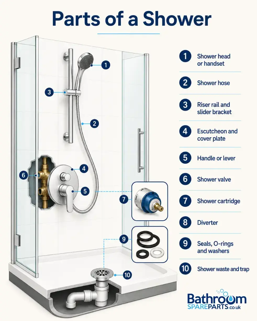 Shower Parts Names: A Complete Overview to Every Part