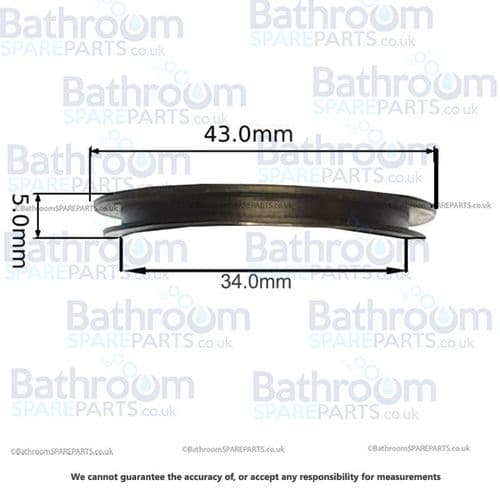 Basin and Bath Waste Plug Washer