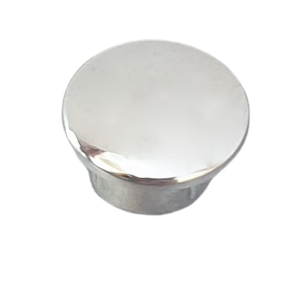 6mm Push In Chrome Plastic Cover Cap EBCH0026