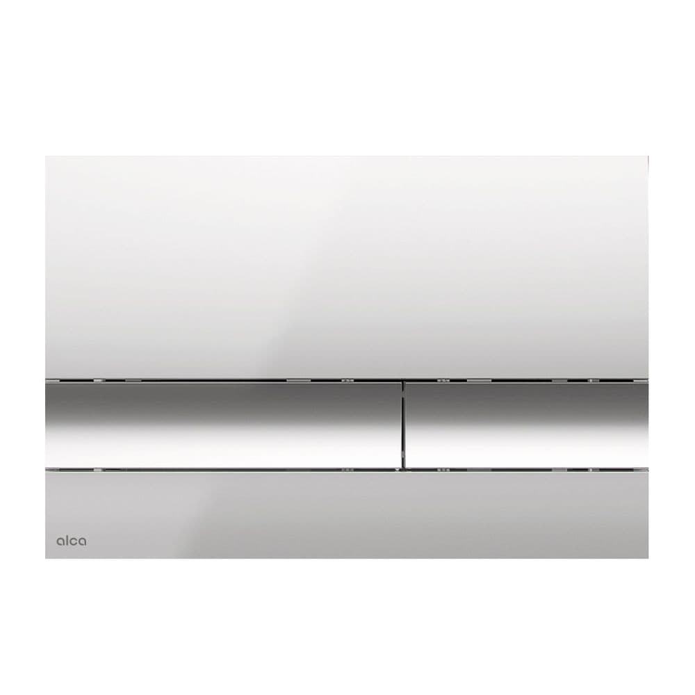 Alca Plast Flush Plate Inline Polished Chrome M1721-2