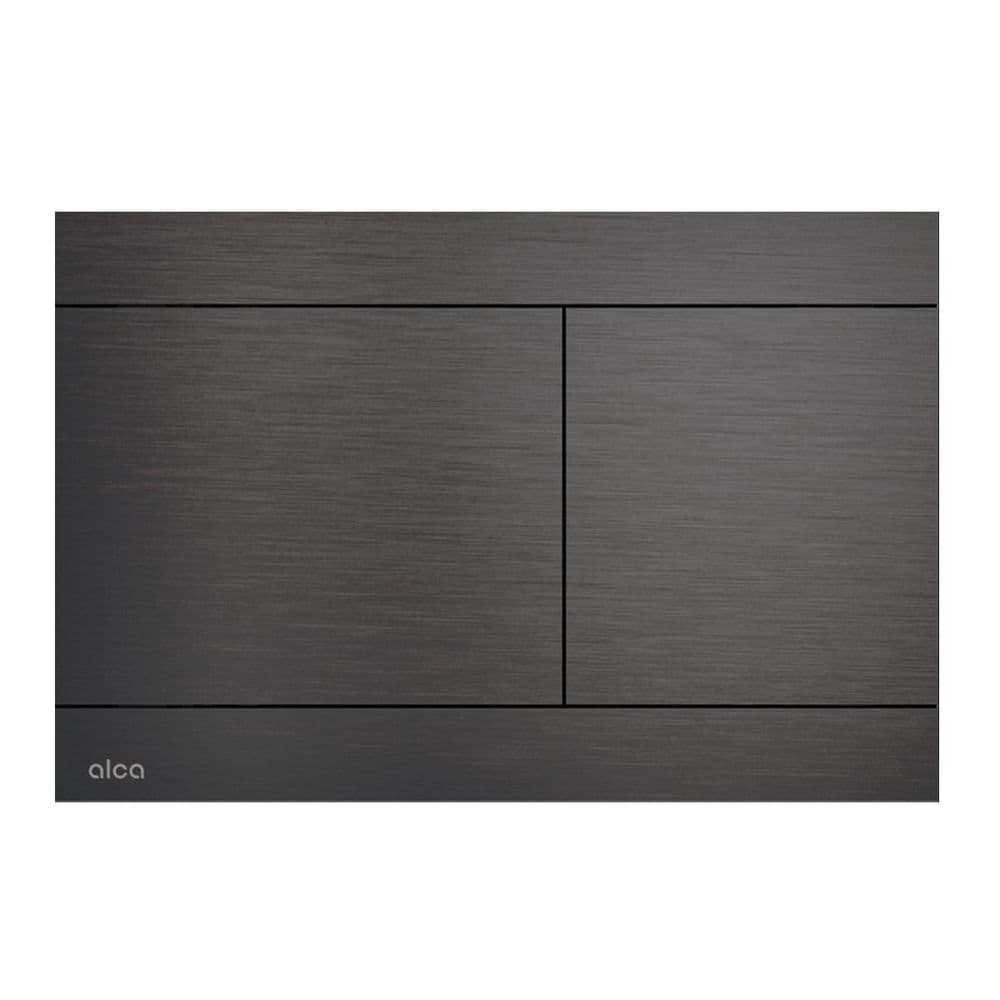 Alca Plast Fun Flat Flush Plate PVD Brushed Gunmetal FUN-GM-B